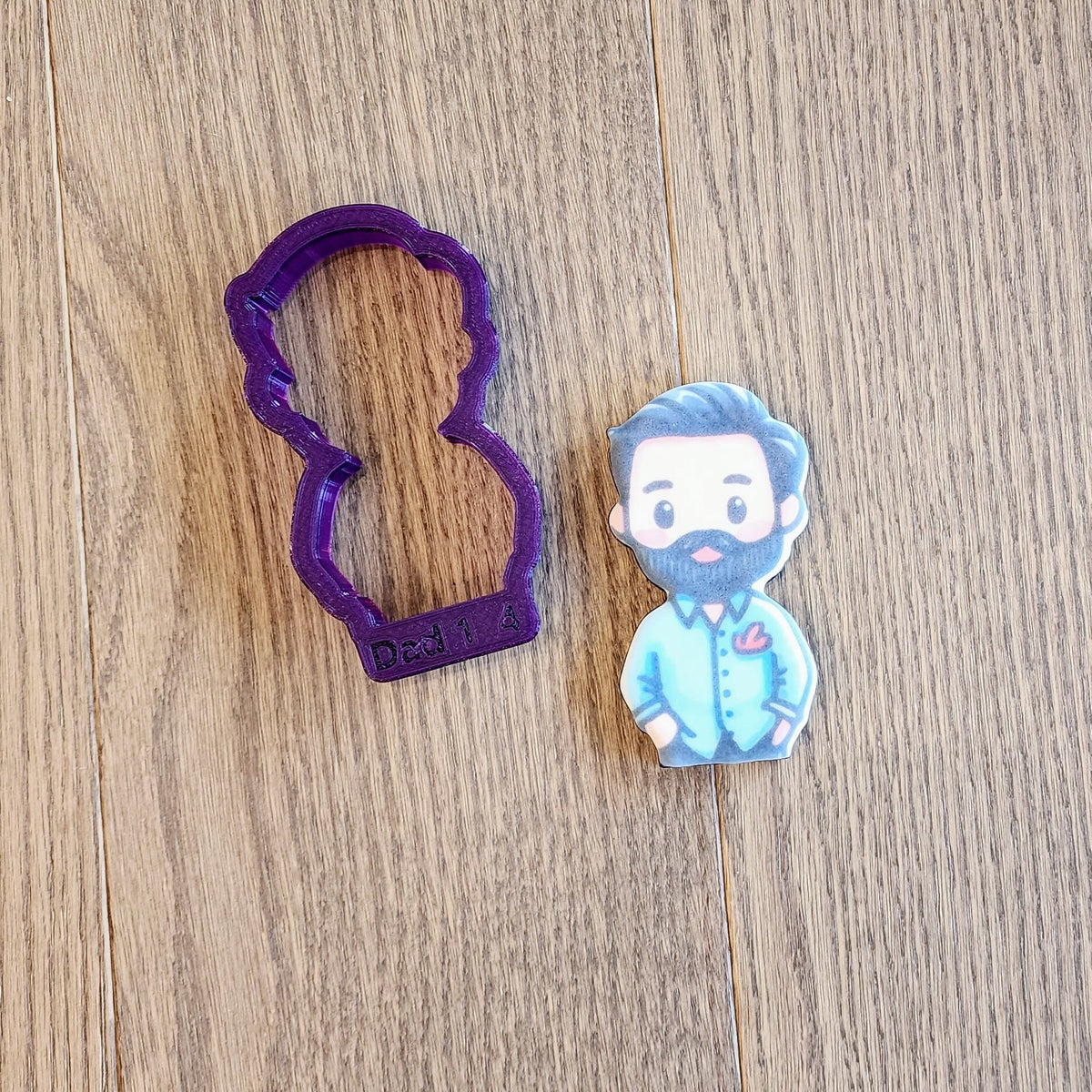 Bearded Dad Cookie Cutter – Bobbi's Cutters