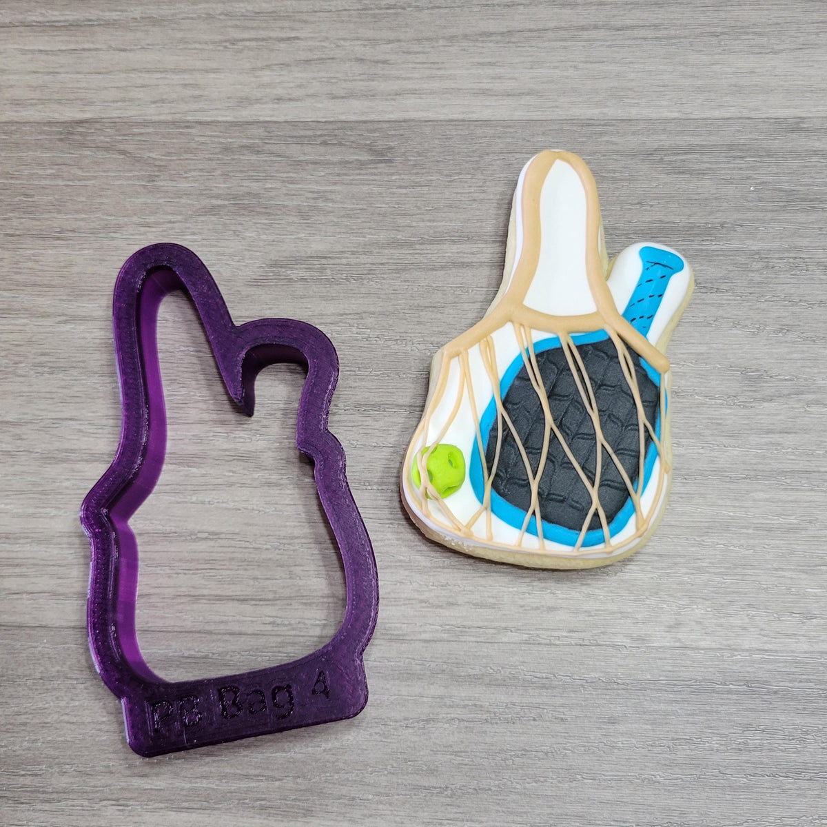 Pickleball Paddle in Bag Cookie Cutter – Bobbi's Cutters