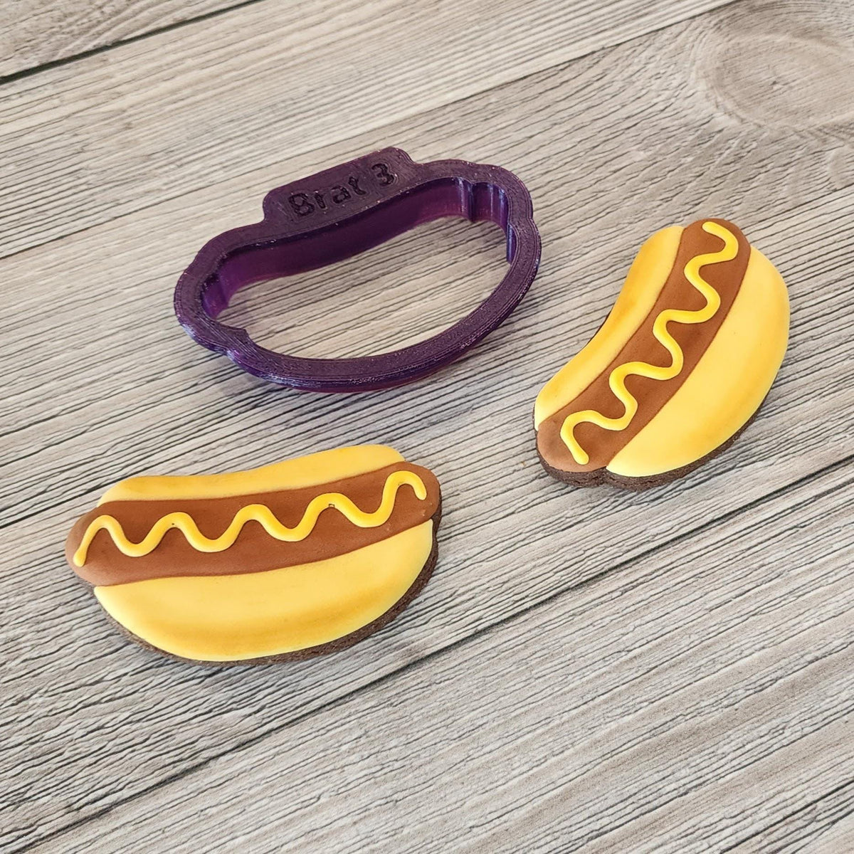 Brat or Hot Dog Cookie Cutter – Bobbi's Cutters