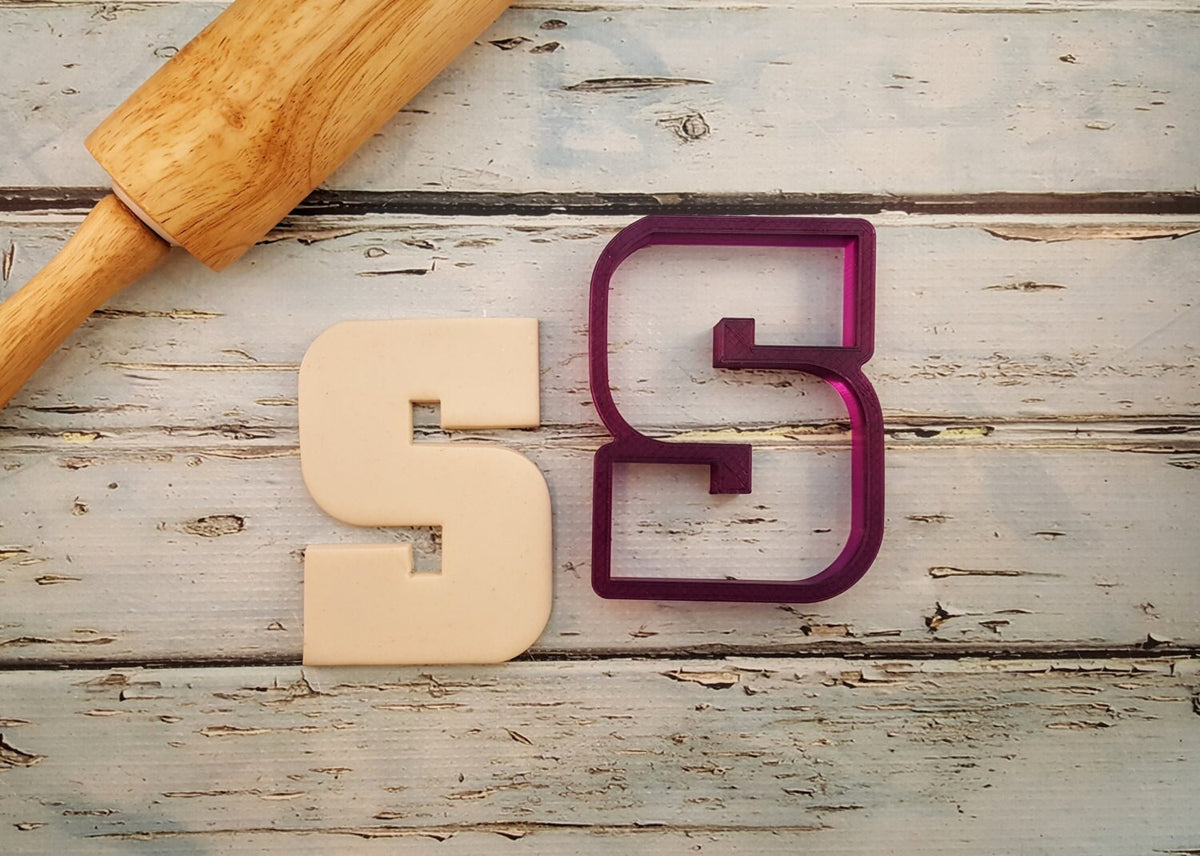 Rounded Varsity Letter S Cookie Cutter – Bobbi's Cutters
