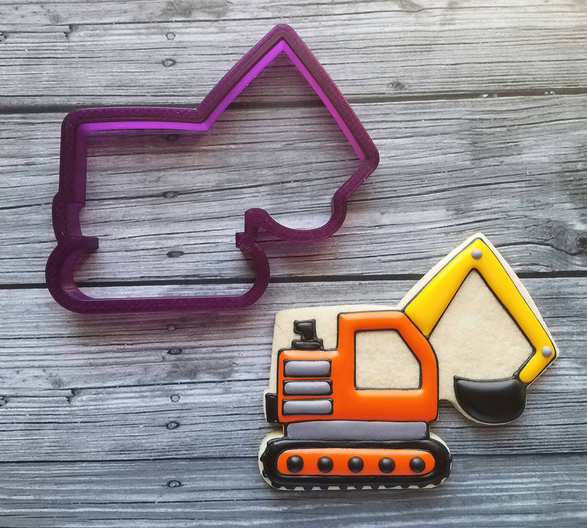 Excavator Truck Cookie Cutter – Bobbi's Cutters