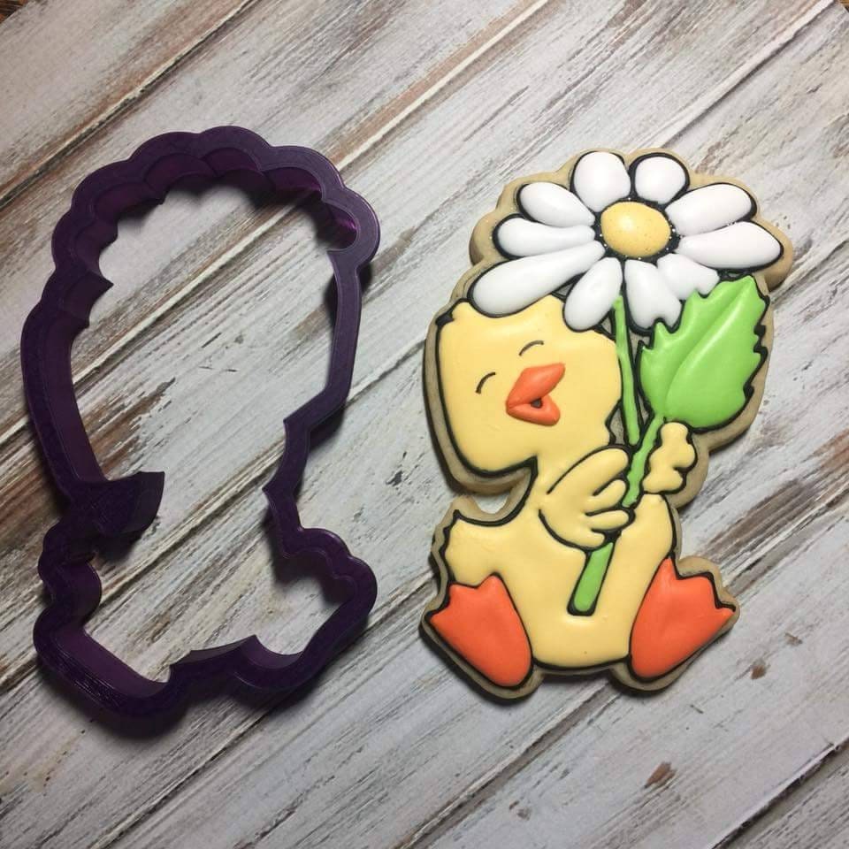 Duck with Daisy Flower Cookie Cutter – Bobbi's Cutters