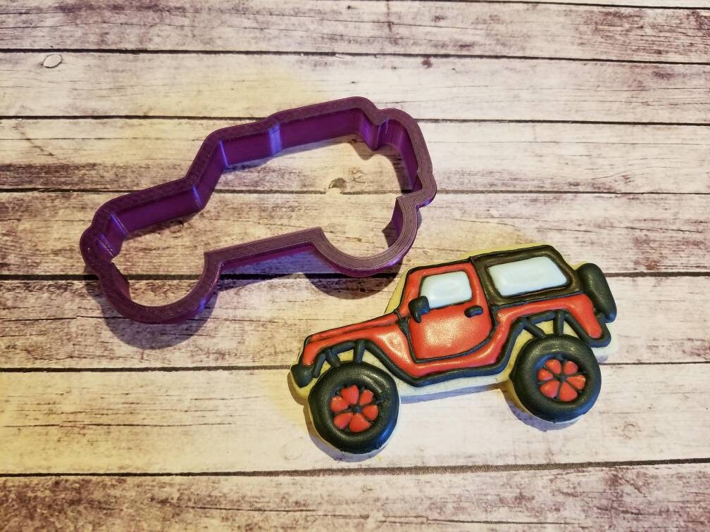 Side Facing Off Road Vehicle or SUV Cookie Cutter – Bobbi's Cutters