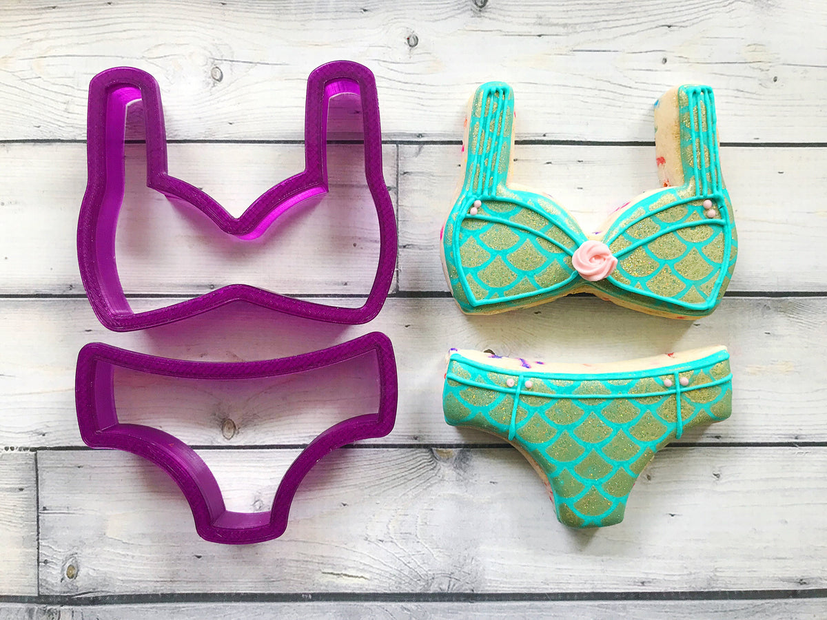 2 Piece Bikini or Bra and Panties or Underwear Cookie Cutter – Bobbi's ...