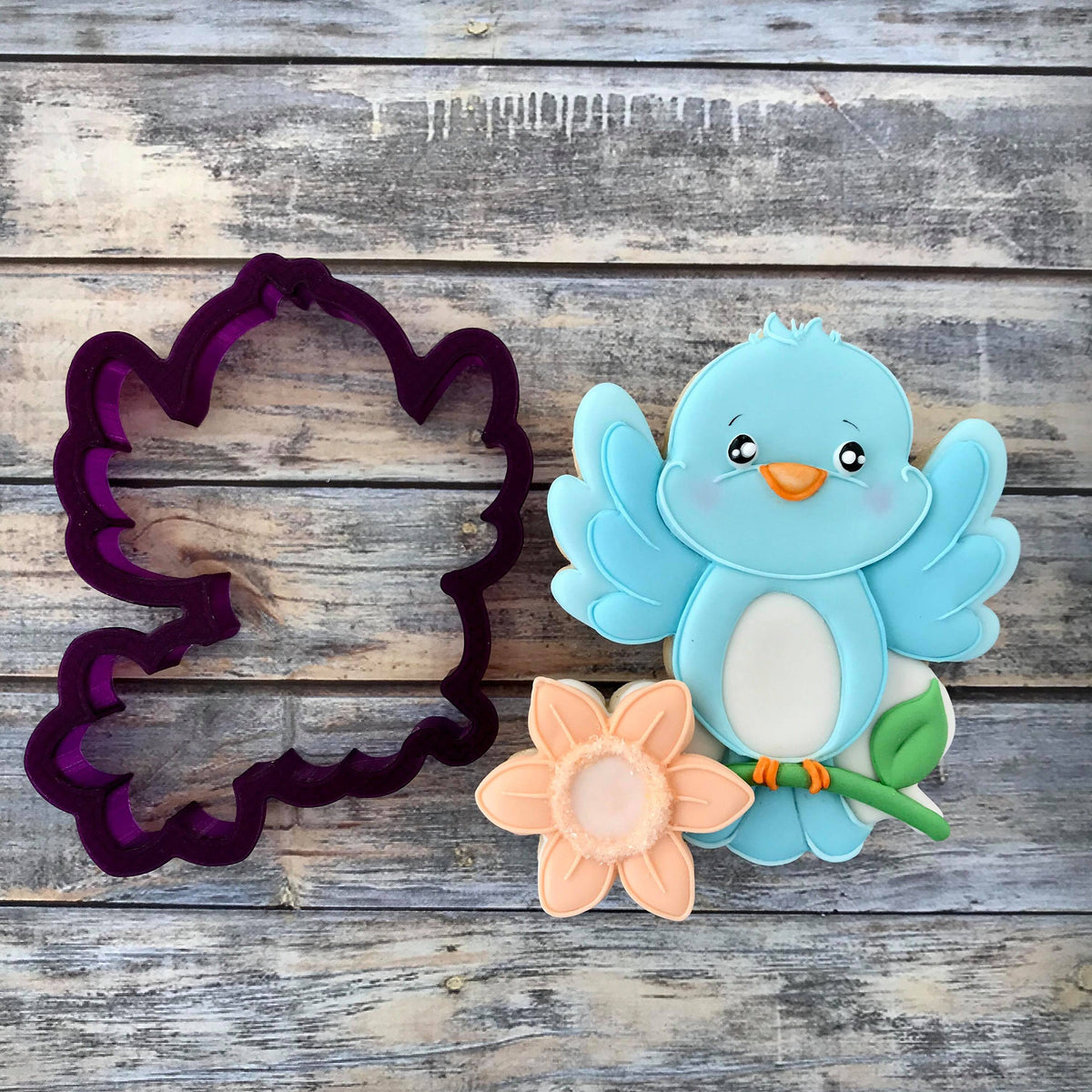 Bird with Flower Cookie Cutter – Bobbi's Cutters