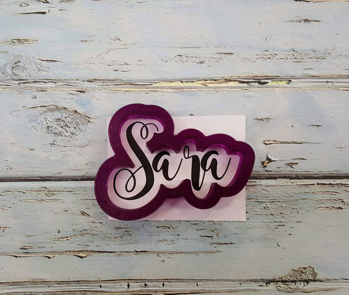 Sara Hand Lettered Cookie Cutter – Bobbi's Cutters