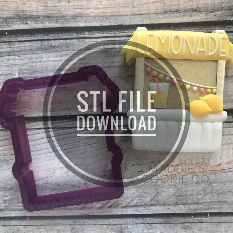 Digital STL File Download for Lemonade Stand Cookie Cutter – Bobbi's ...