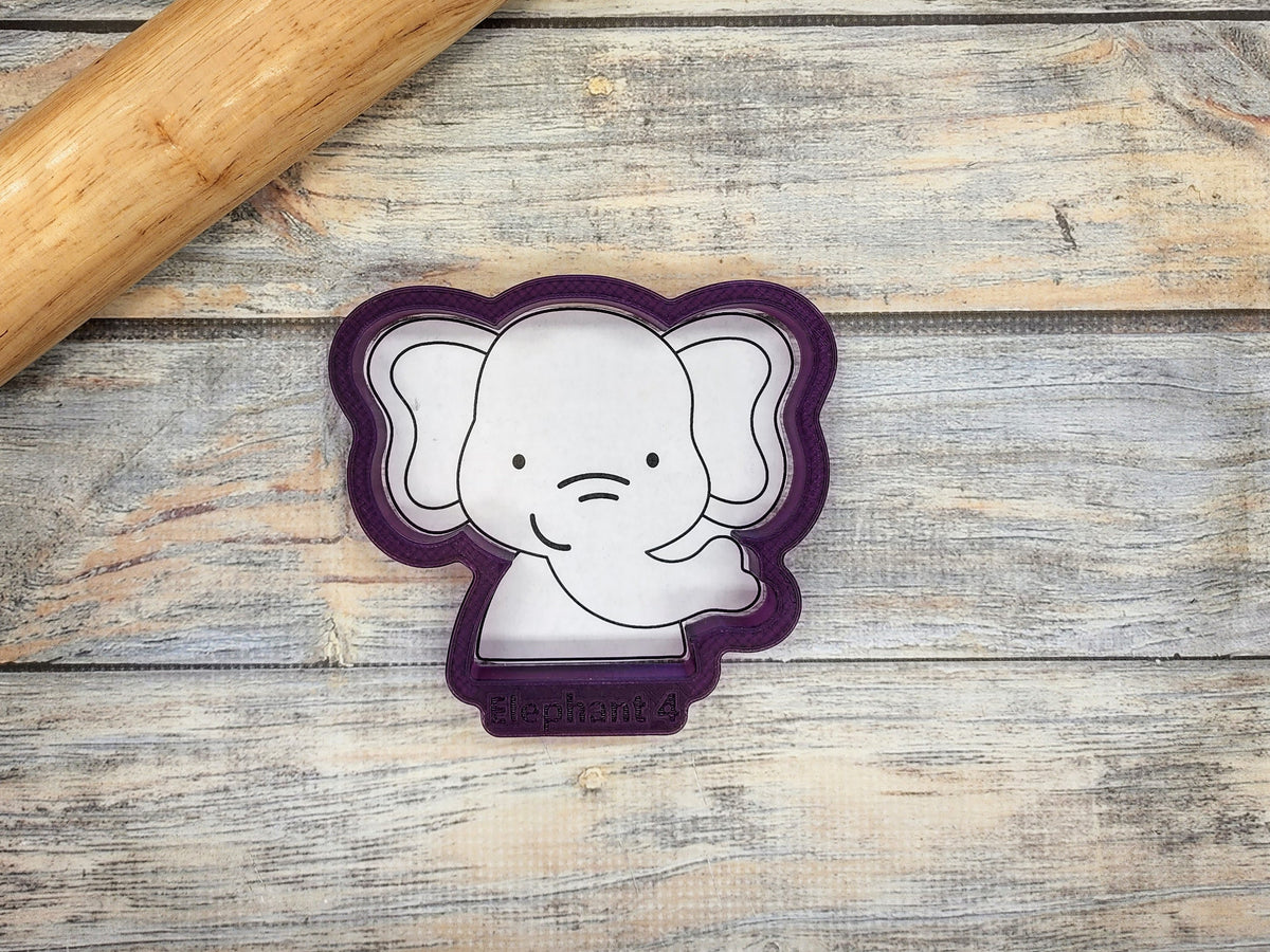 Elephant Face and Shoulders Cookie Cutter – Bobbi's Cutters