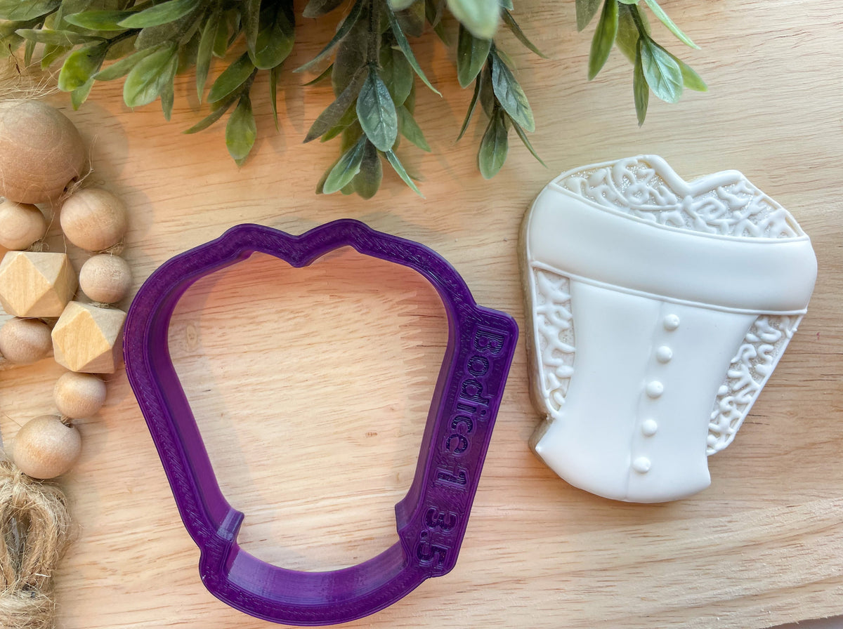 Wedding Dress Bodice #1 or Prom Formal Cookie Cutter – Bobbi's Cutters