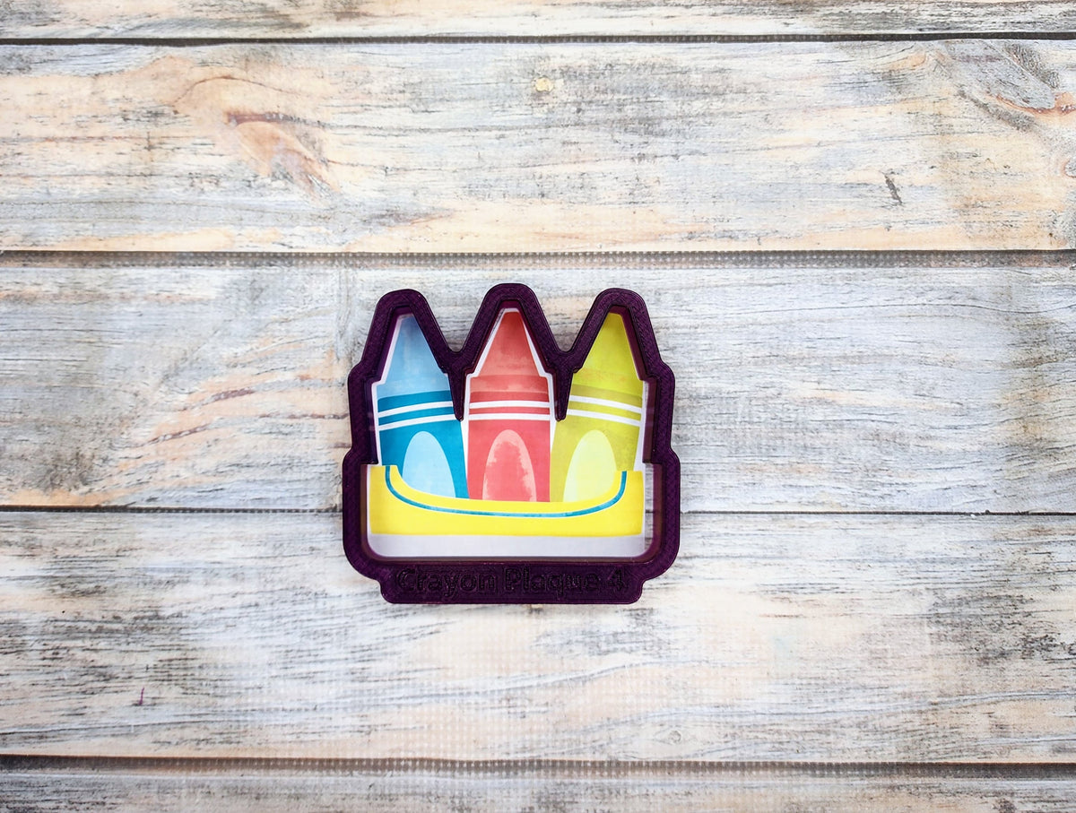 Crayon Plaque Cookie Cutter – Bobbi's Cutters