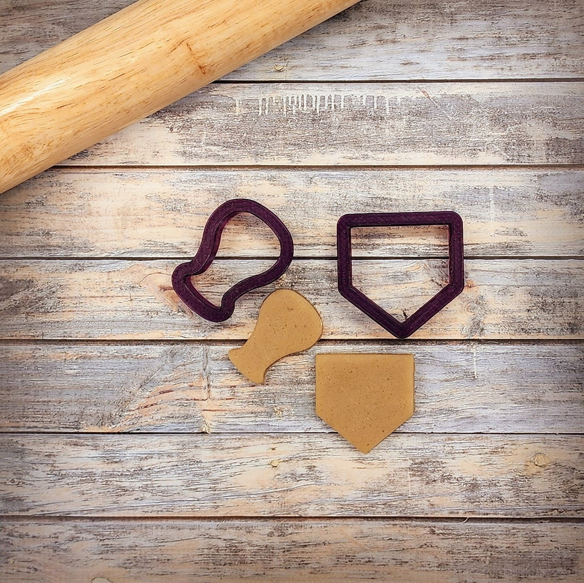 Set of Chubby Bat and Home Plate Cookie Cutter – Bobbi's Cutters