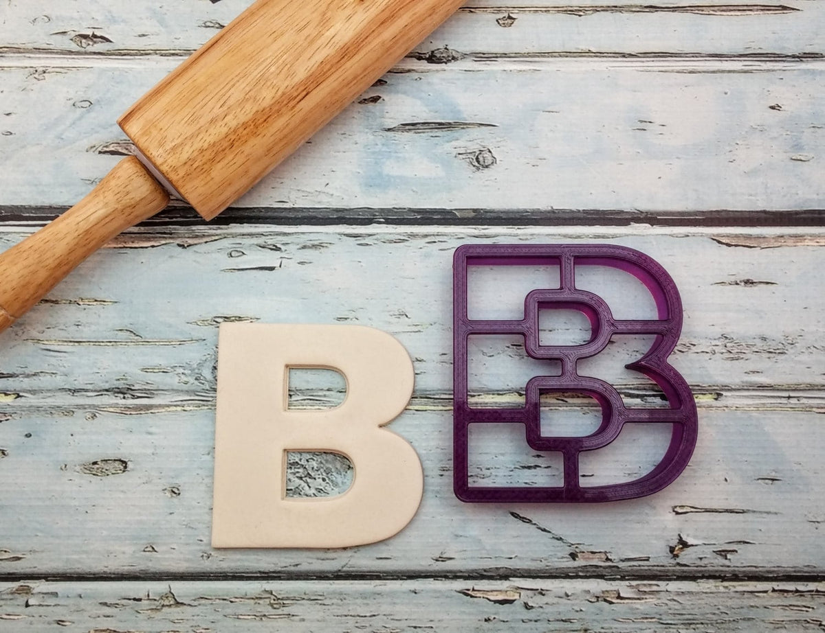 Upper Case Letter B Cookie Cutter – Bobbi's Cutters